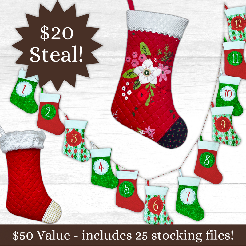 Stocking and Advent Calendar Bundle - PicklePie Designs