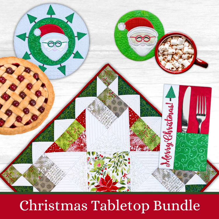 Christmas + Santa In the Hoop Machine Embroidery Designs by Pickle Pie ...