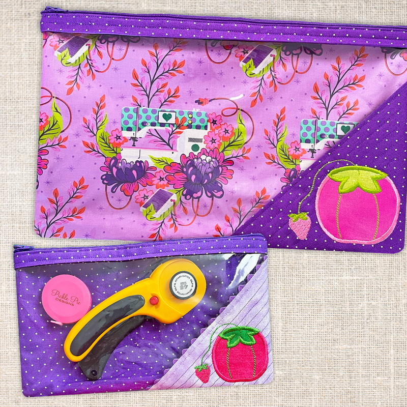 Project Bags In the Hoop Machine Embroidery Design Set - PicklePie Designs