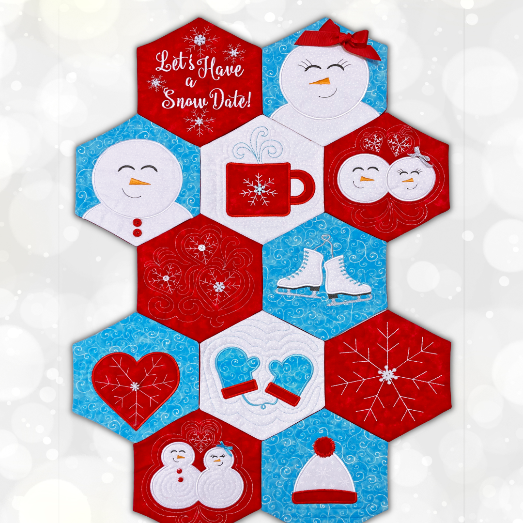 Snowman In the Hoop Machine Embroidery Designs by Pickle Pie Designs ...