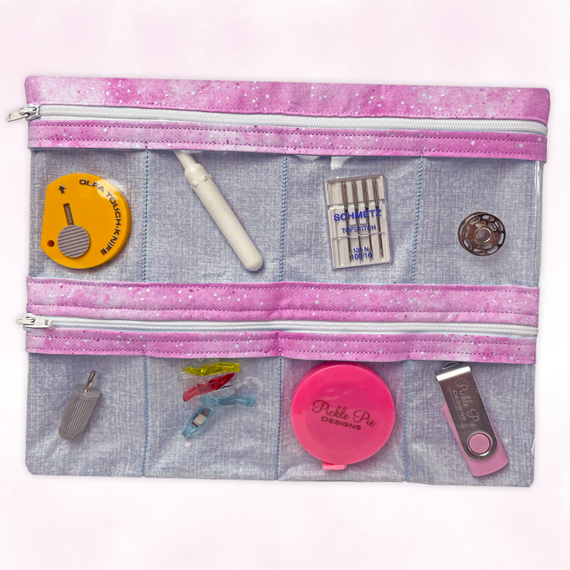 Double Zip USB + Gadget Cases In the Hoop Embroidery Design - PicklePie ...