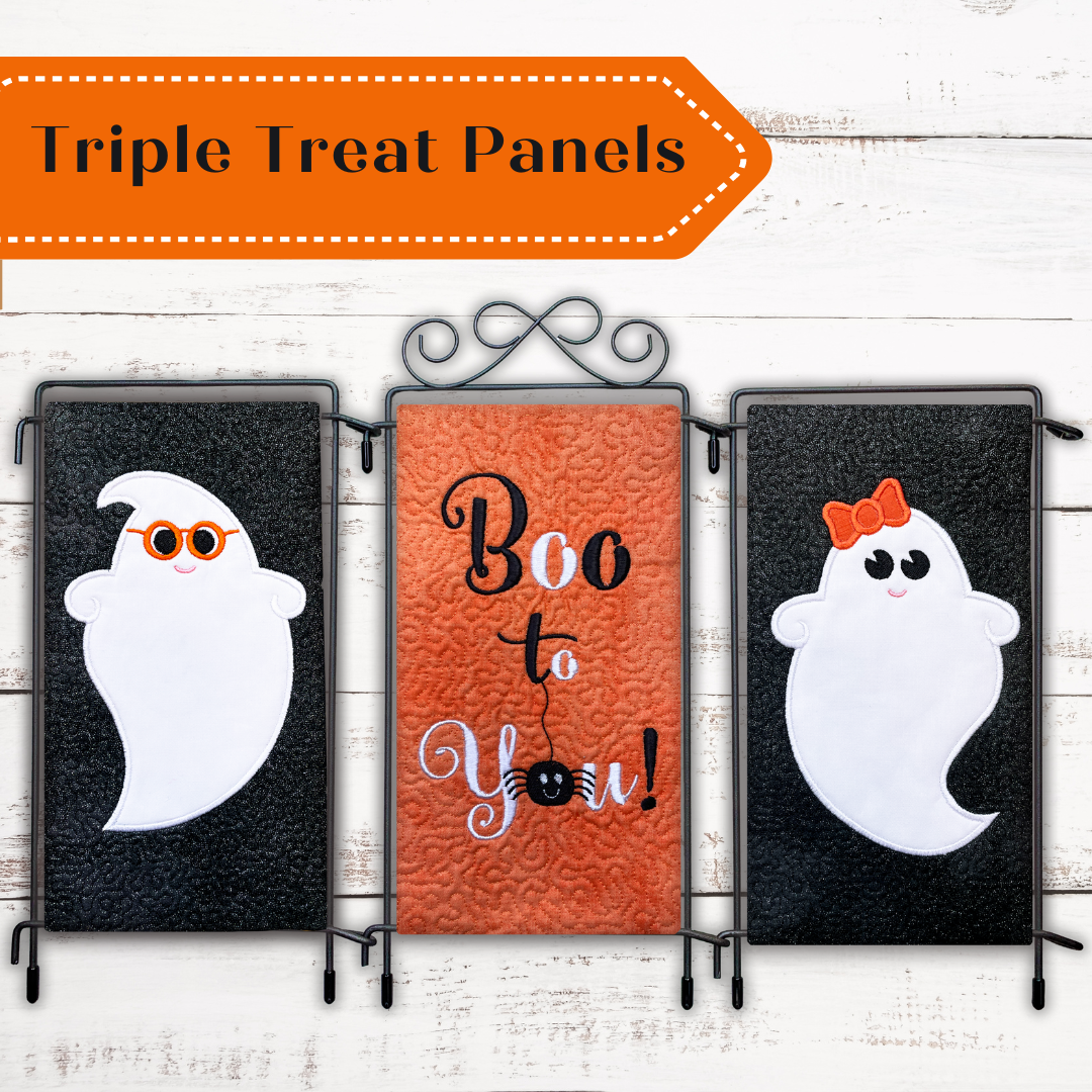 Boo To You Triple Treat Panels In Hoop Machine Embroidery - PicklePie ...