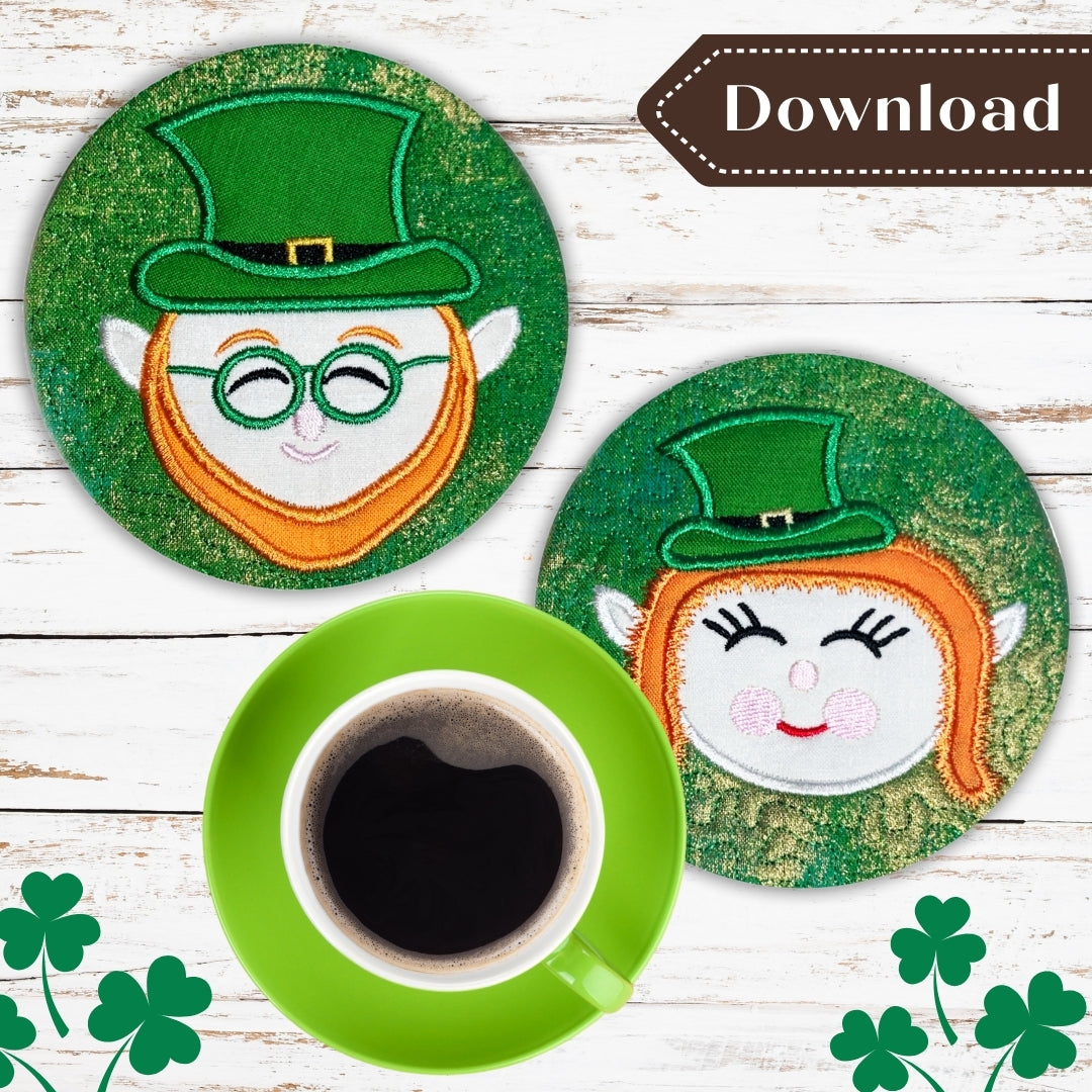 Coasters In the Hoop Machine Embroidery Designs by Pickle Pie Designs ...