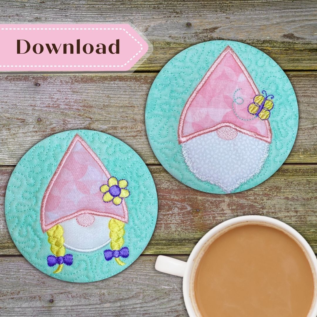 Coasters In the Hoop Machine Embroidery Designs by Pickle Pie Designs ...